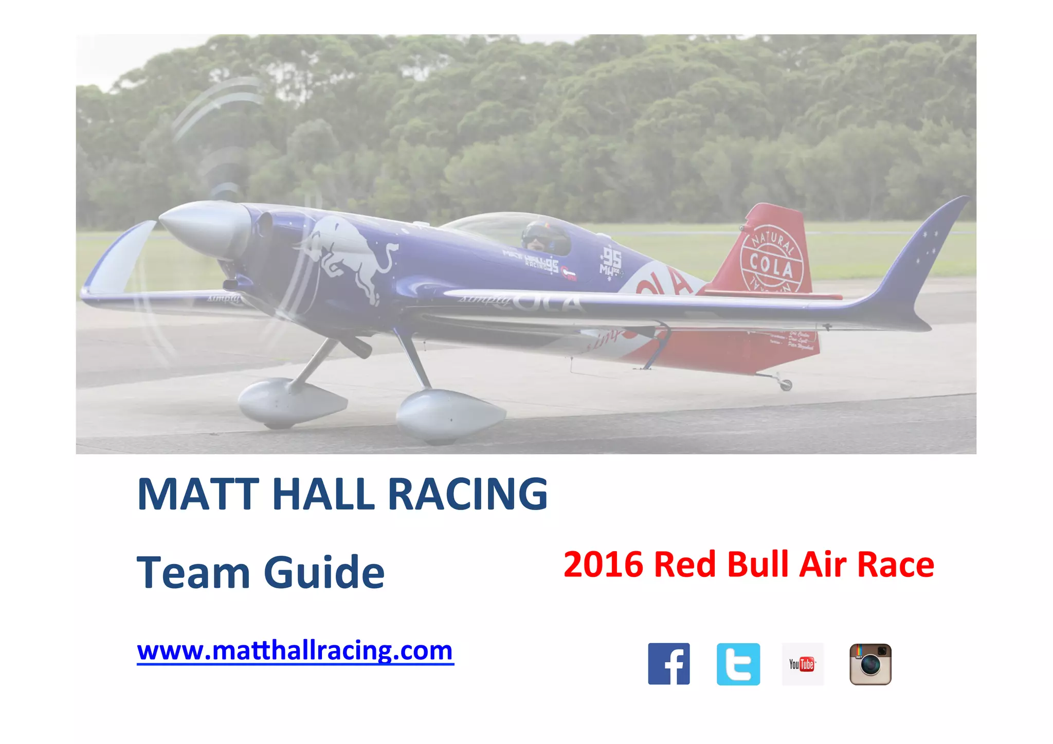 Matt hall Racing 2016 Red Bull Air Race team guide | PPT