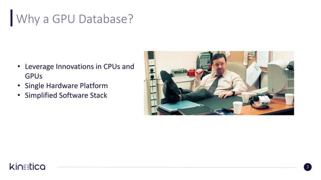 Operationalizing Machine Learning Using GPU Accelerated, In-Database Analytics | PPT