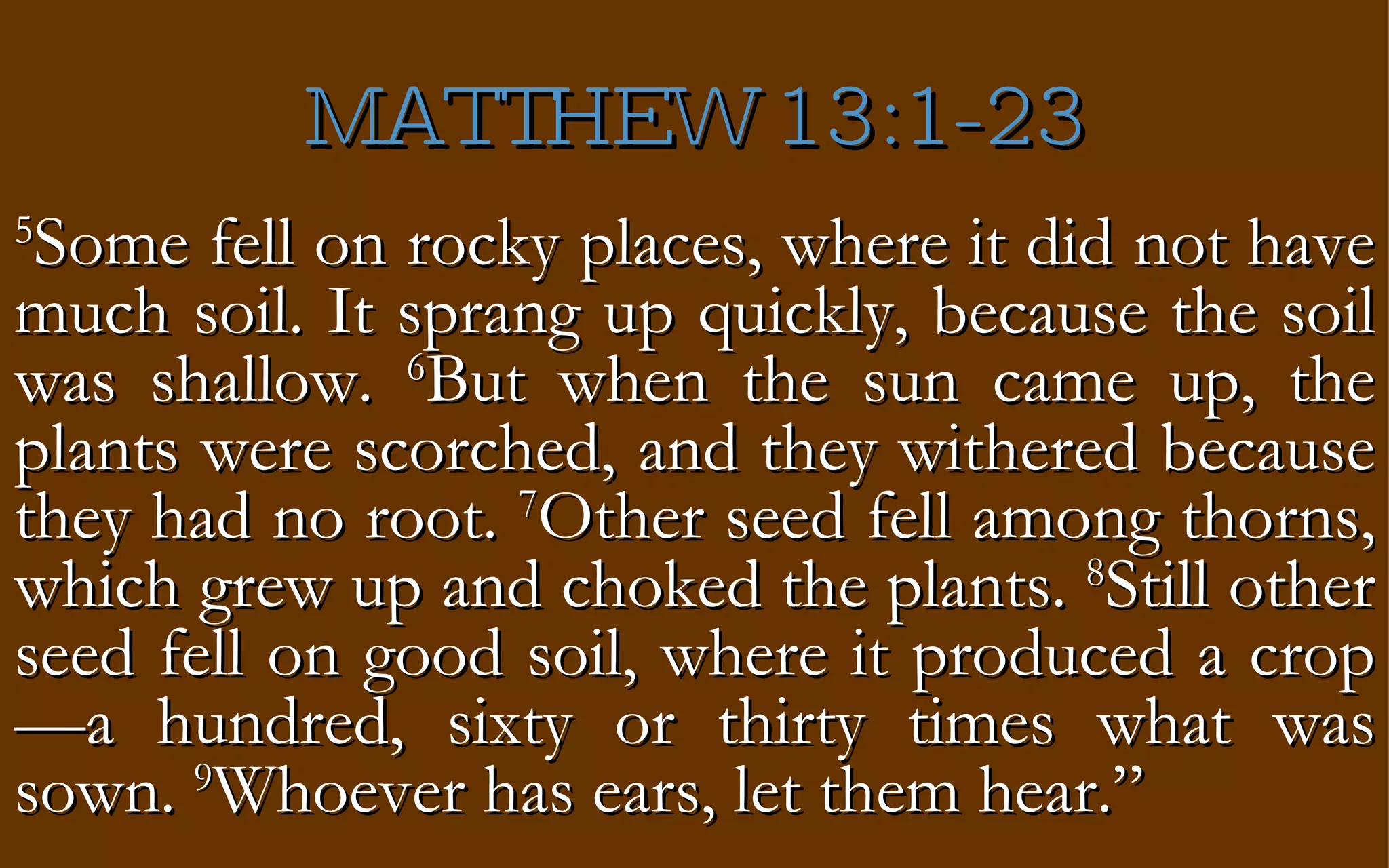 The Parable of Parables | PPT