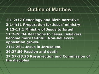 The Gospel of Matthew | PPT