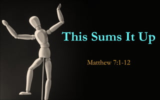 This Sums It Up | PPT