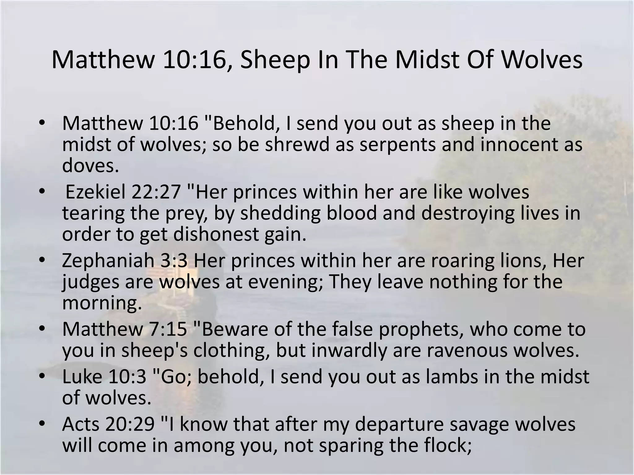 Matthew 10, Disciples, Apostles, wolves, Fear God, Boasting, ss, Jesus ...