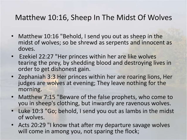 Matthew 10, Disciples, Apostles, wolves, Fear God, Boasting, ss, Jesus ...