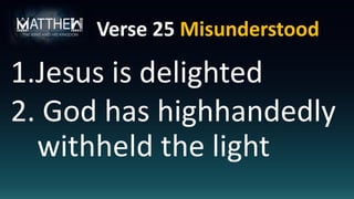 Matthew 11:25 - 30: The Importance of Personal Discipleship | PPTX