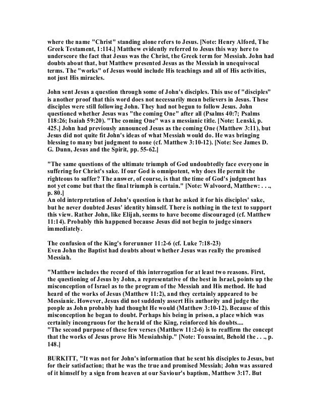 Matthew 11 Commentary matthew-11-commentary