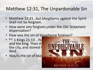 Matthew 12, sabbath work, hospitality, human worth, miracles, revival ...