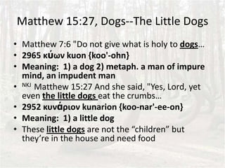 Matthew 7 6 Meaning