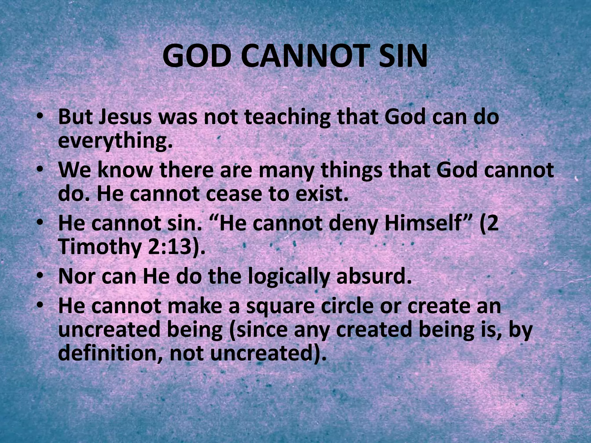 SALVATION:WITH MEN IT IS IMPOSSIBLE, BUT WITH GOD, IT IS POSSIBLE. | PPTX