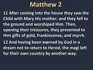 Matthew 2,1 12-2016 | PPT