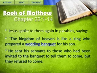 Matthew22(1 14) Bible Study | PPT