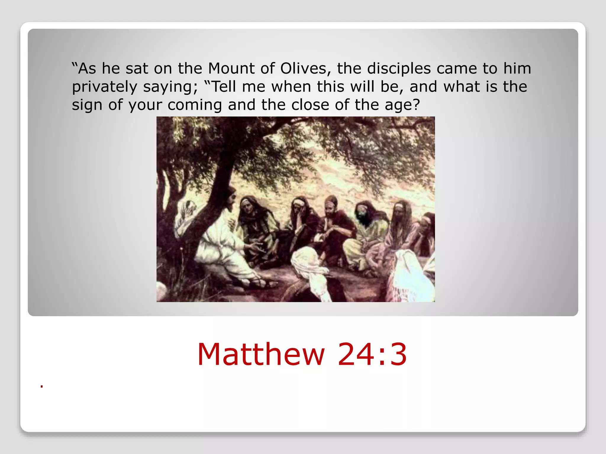 The Study of Matthew 24-28 | PPTX | Christianity | Religion & Spirituality