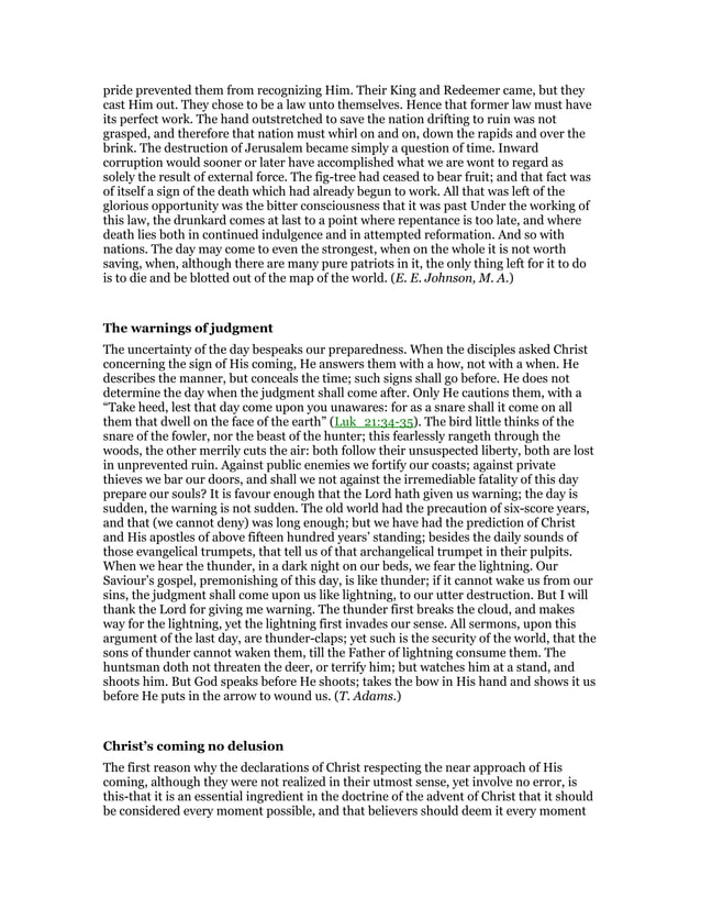 Matthew 24 commentary | PDF