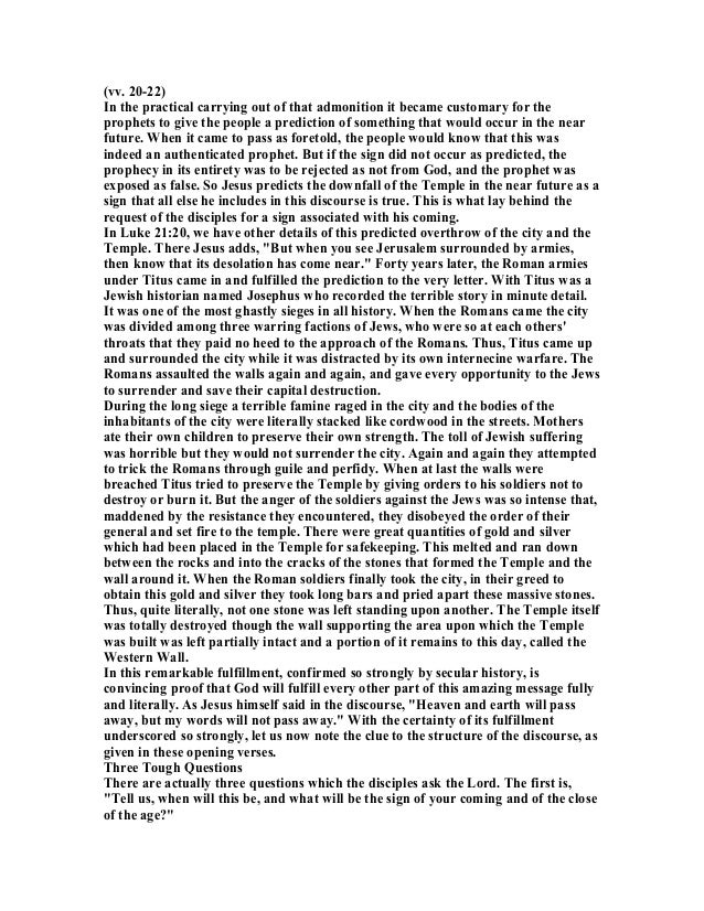 Matthew 24 Commentary matthew-24-commentary