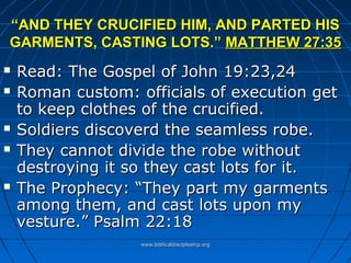 Matthew 27, credit to jobe martin, remorse, tombs were opened, saints ...