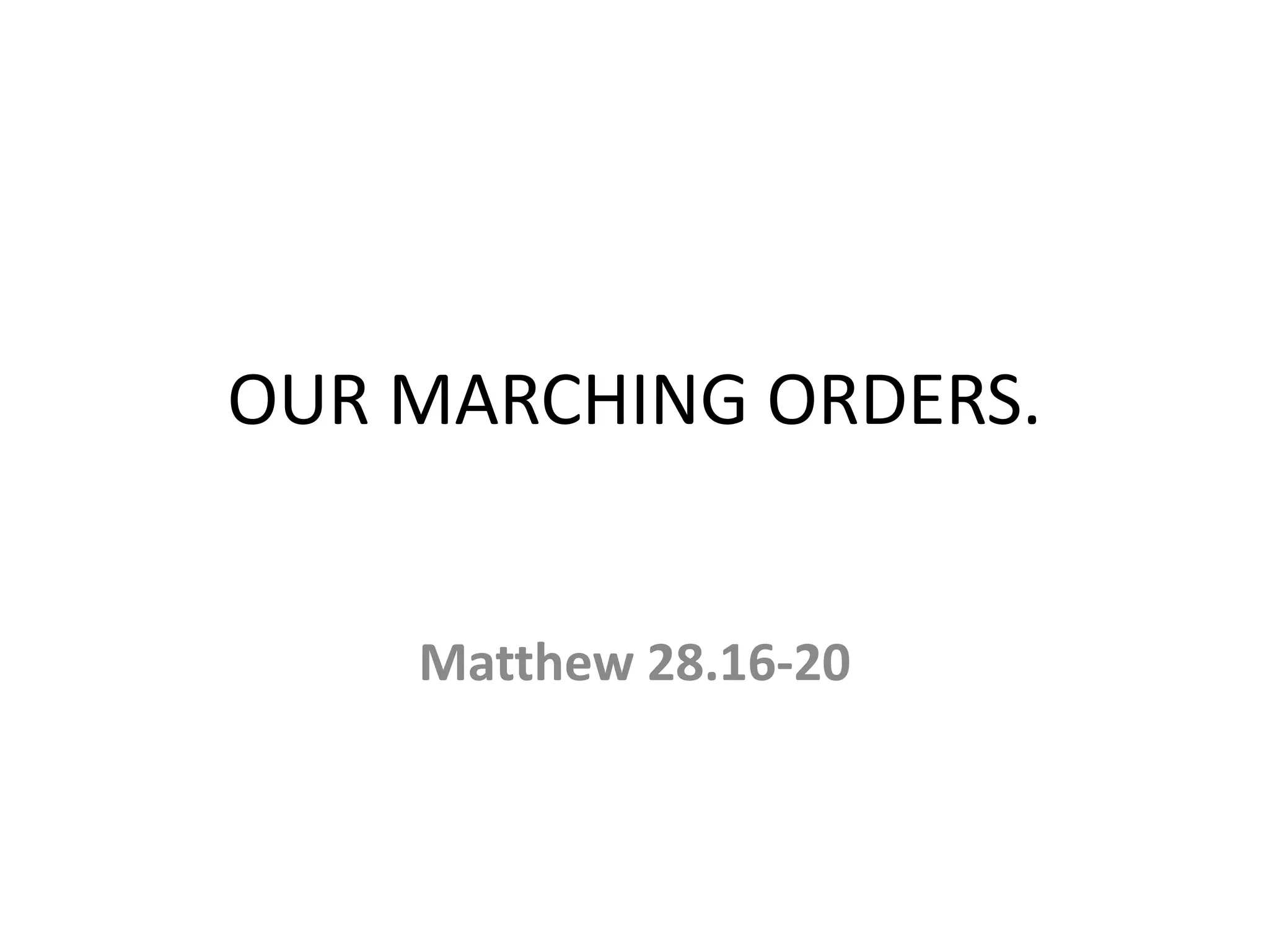 Matthew 28'16 20 | PPT
