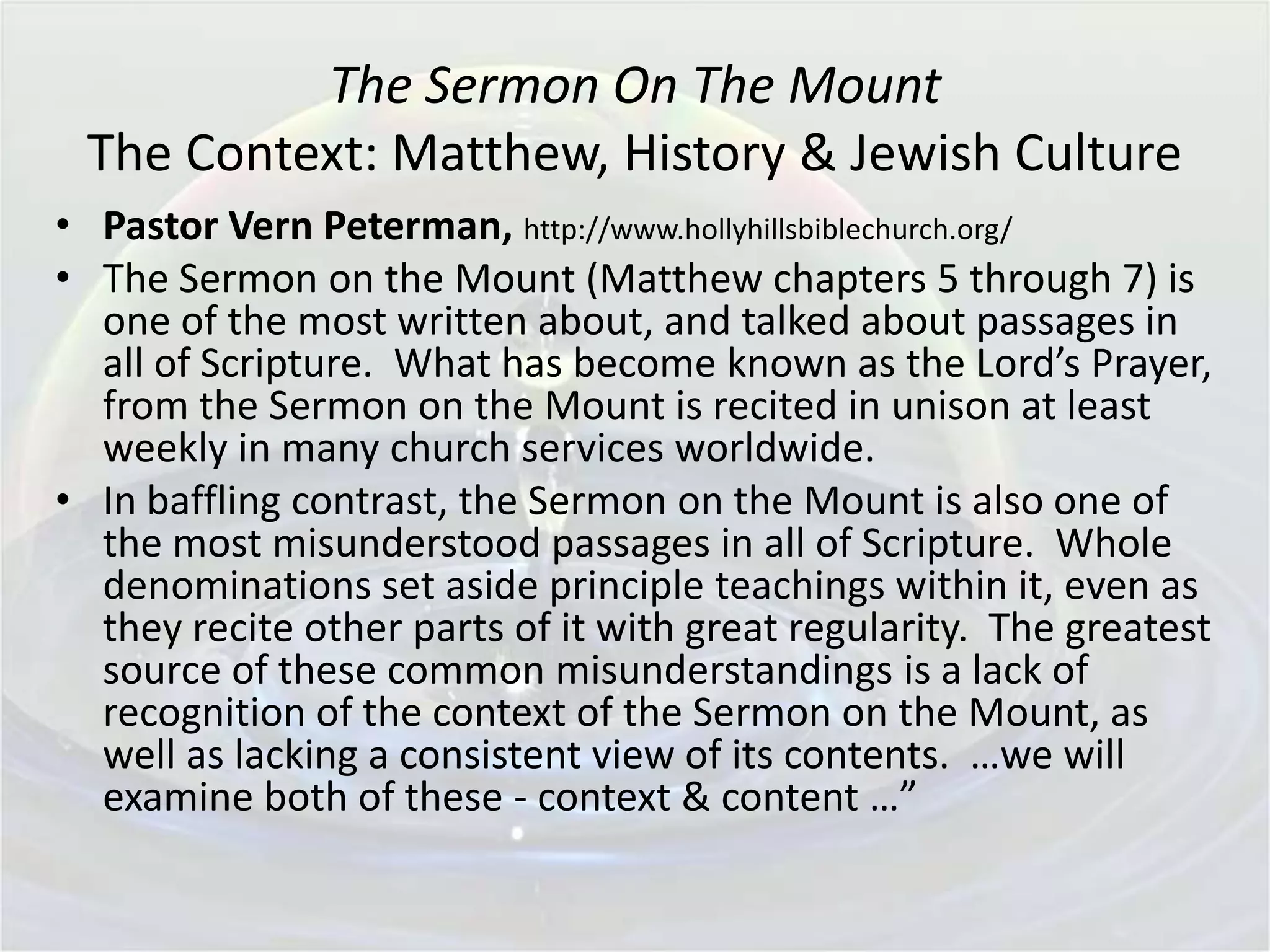 Matthew 5 6, prayer, ss | PPTX