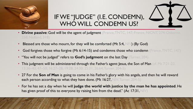 Don't Judge! (Judgmentally, Hypocritically, Gullibly) | Matthew 7:1-6 ...