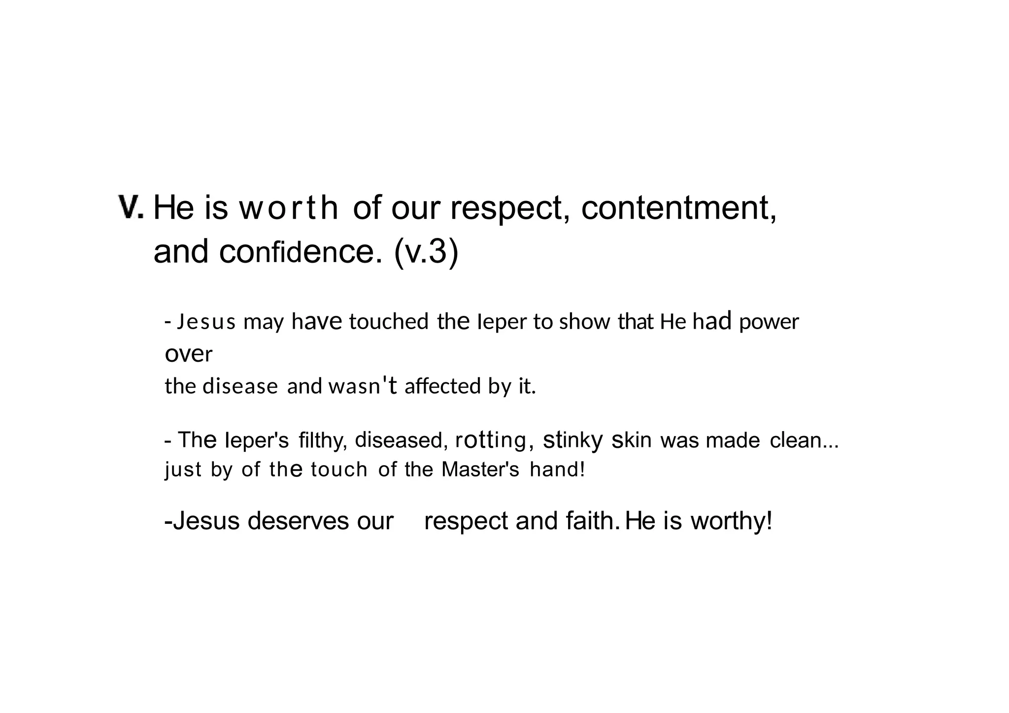Matthew 8: Jesus Heals a Man With Leprosy | PPTX
