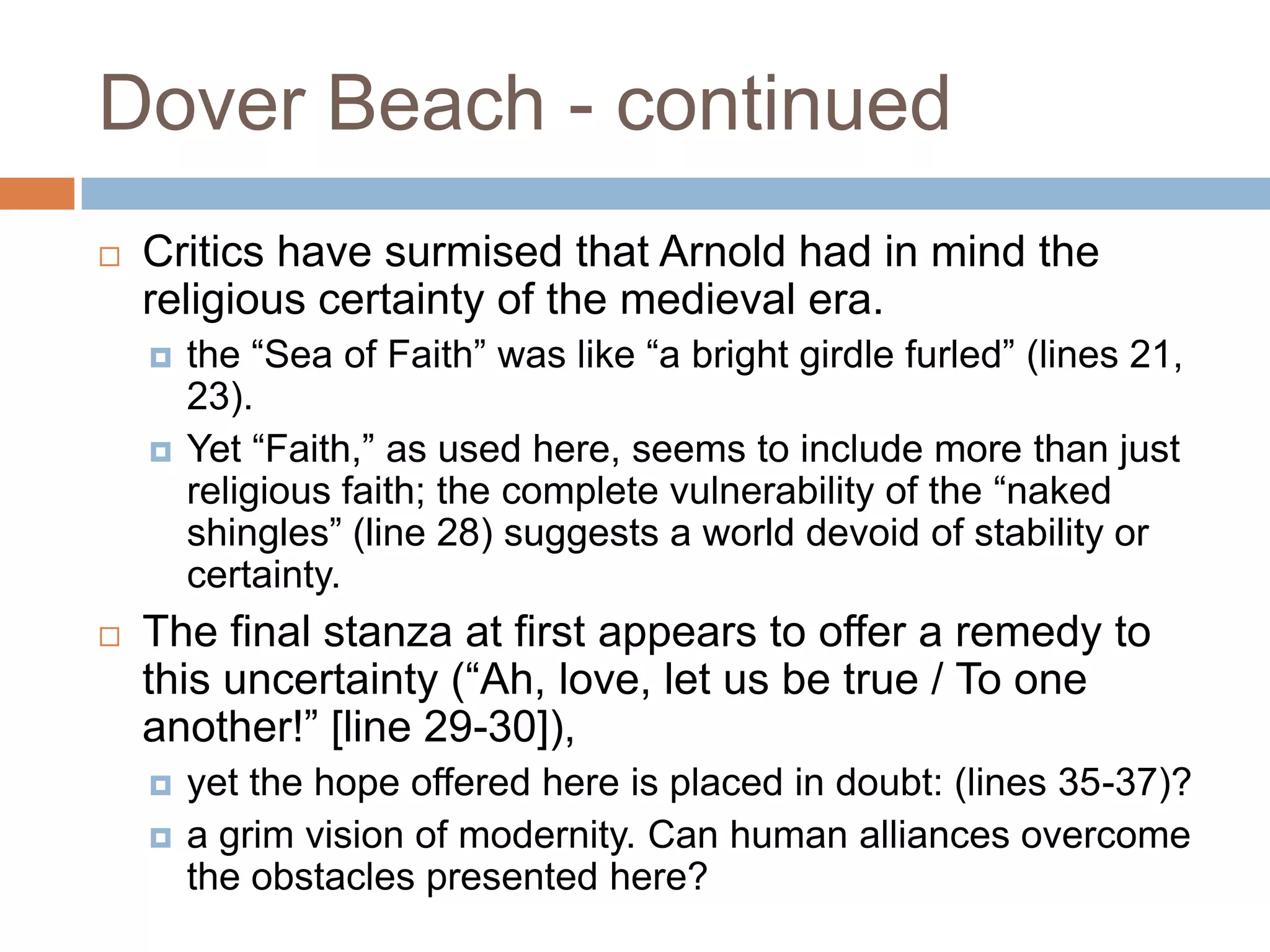 Matthew Arnold | PPT