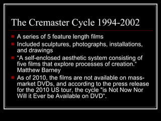 Matthew barney | PPT