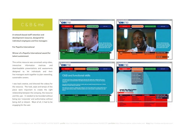Matthew Baxter ux ui visual design | PPT