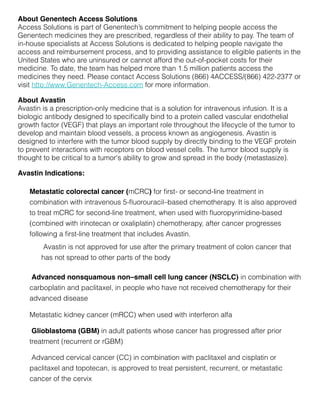 FDA Approves Genentech’s Avastin® (Bevacizumab) Plus Chemotherapy as a Treatment for Women with ...