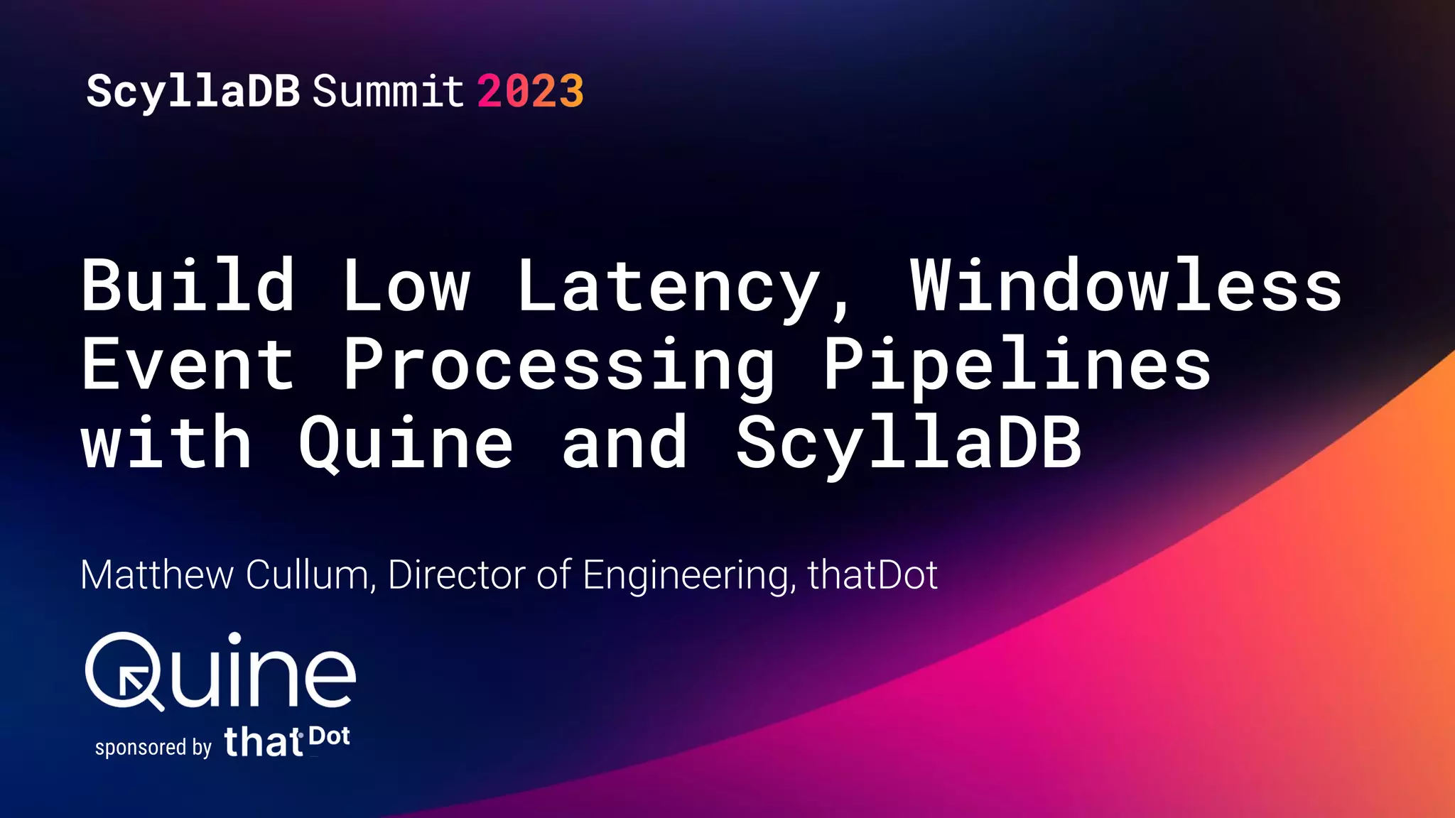 Build Low Latency, Windowless Event Processing Pipelines with Quine and ScyllaDB | PDF | Cloud ...