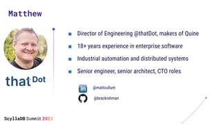 Build Low Latency, Windowless Event Processing Pipelines with Quine and ScyllaDB | PDF | Cloud ...