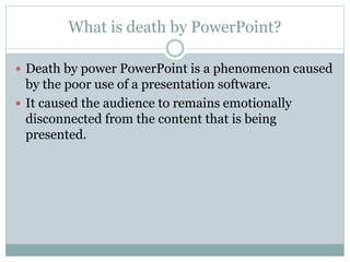 Death by Powerpoint | PPT