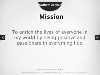 Matthew denham | PPT