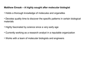 Matthew Emsak New York | PPT