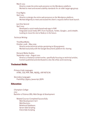 Resume | PDF
