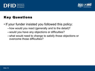 Opening access to DFID research | PPT