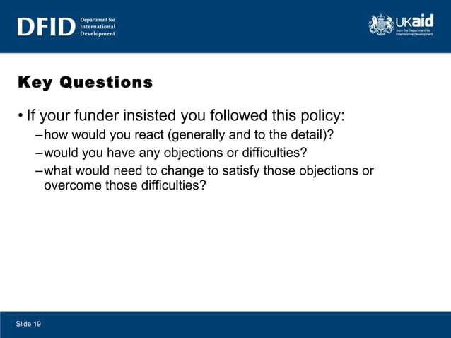 Opening access to DFID research | PPT