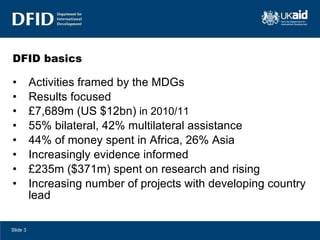 Opening access to DFID research | PPT