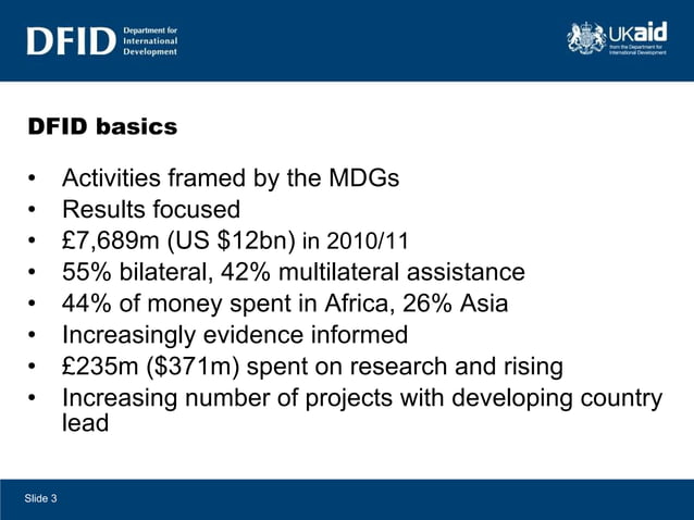 Opening access to DFID research | PPT