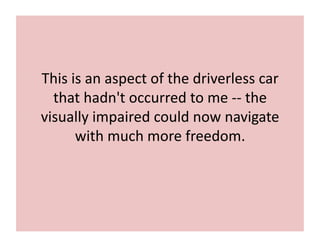 Tech Musings: the Self-driving Car | PDF