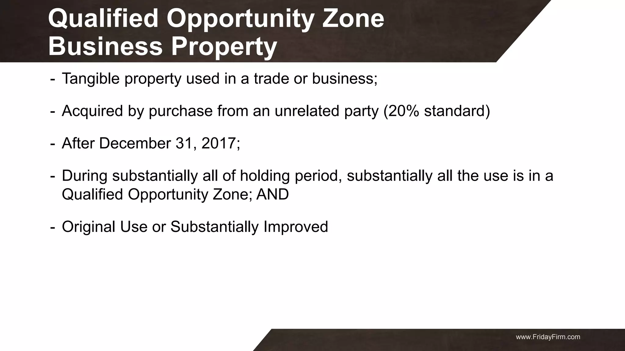 Qualified Opportunity Zones | PPTX