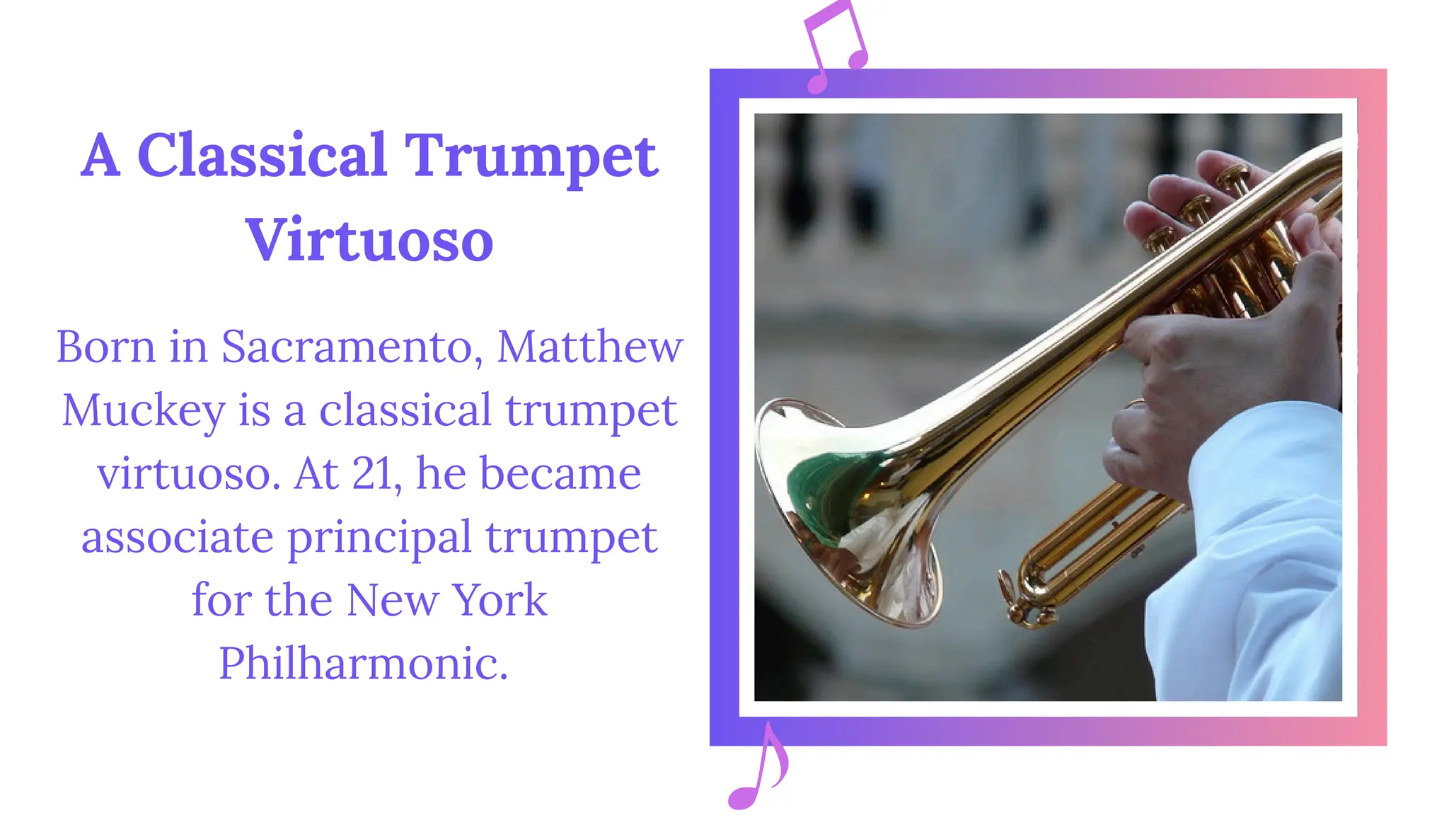 Matthew Muckey - A Distinguished Classical Trumpet Player | PDF