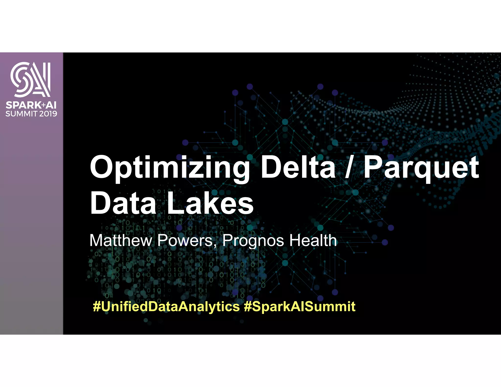 Optimizing Delta/Parquet Data Lakes for Apache Spark | PDF