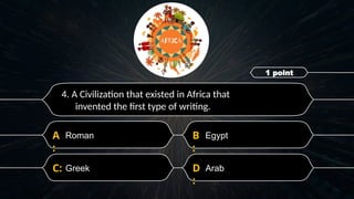 QUIZ (Dark Continent) African Literature | PPTX