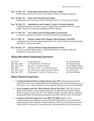 Matthew R. Brown CV [as of 5:19:20] | PDF