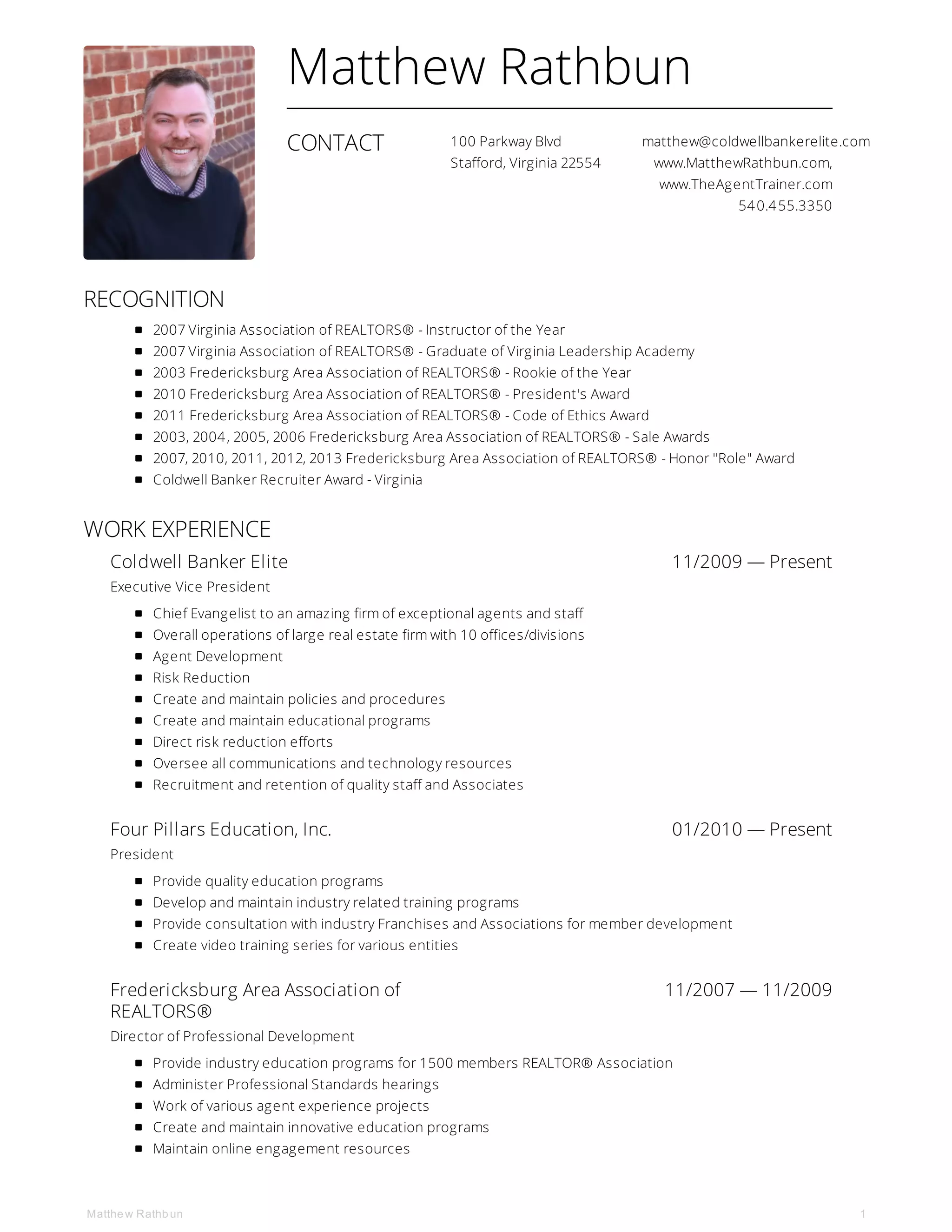 Matthew Rathbun's Resume 2015 | PDF