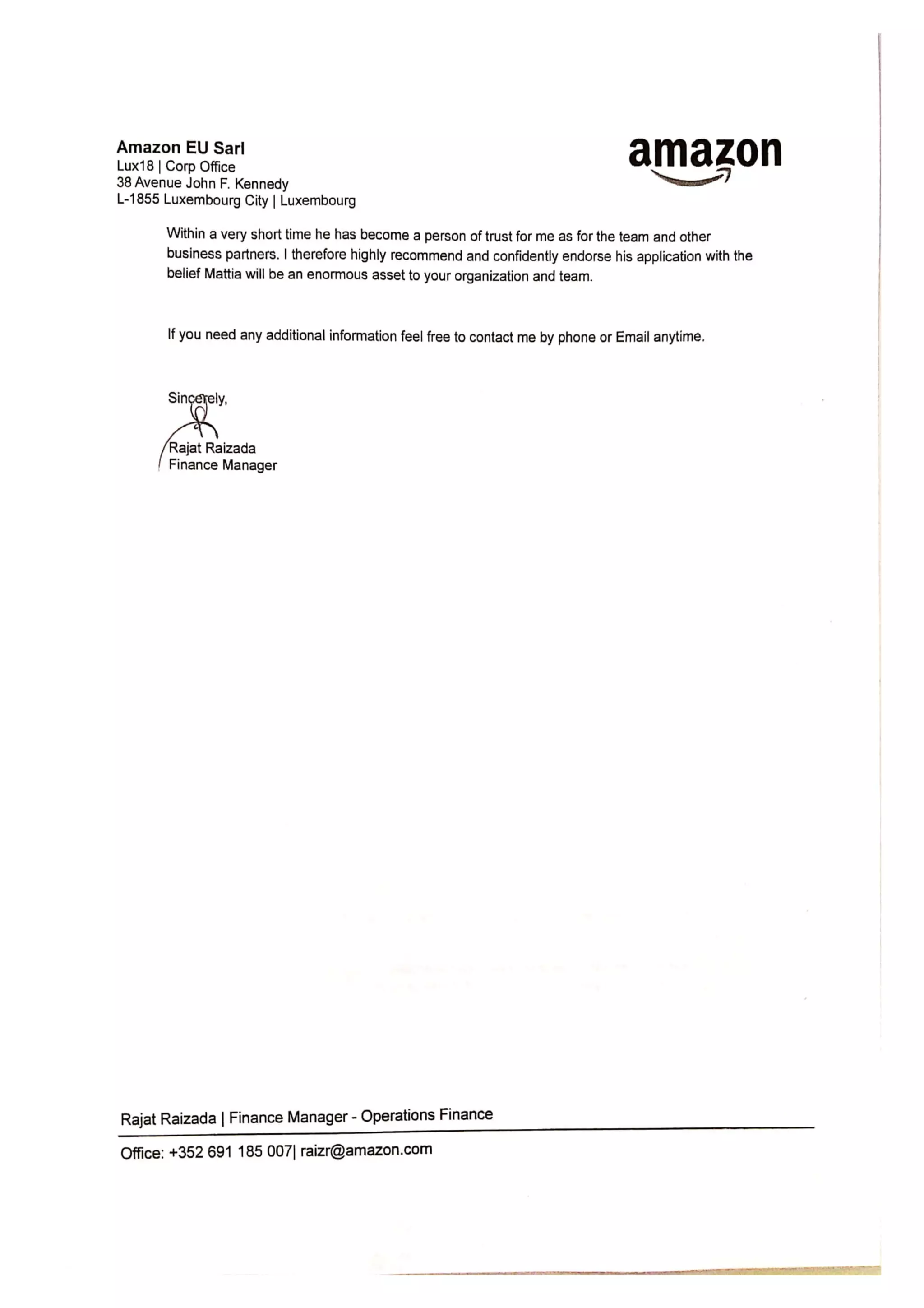 Reference Letter | PDF