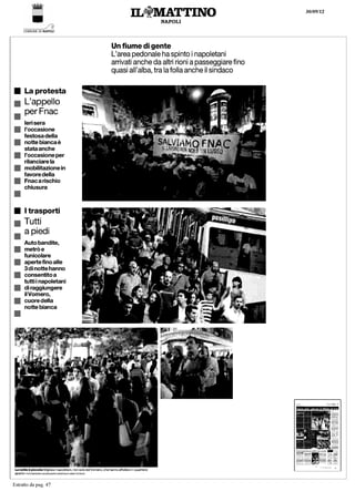la notte del Vomero su Il Mattino | PDF