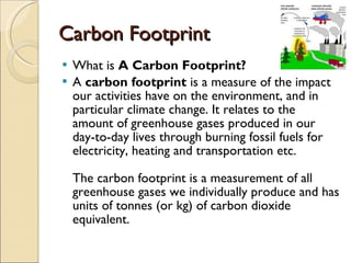 Ecological and carbon footprint | PPT