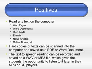 Text to Speech PowerPoint | PPT