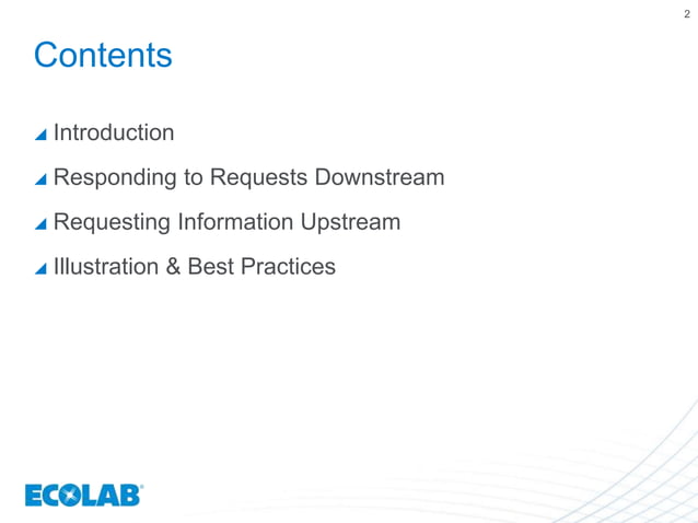 Molinaro - Ecolab Supply Chain Case Study | PPT