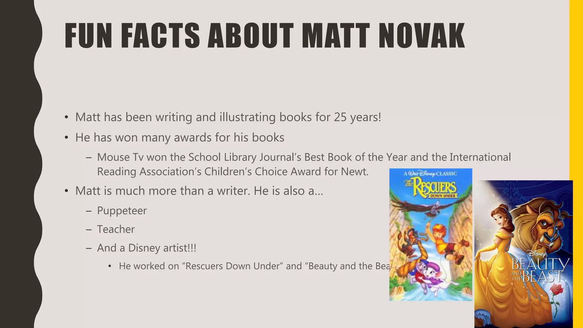 Matt novak author study | PPT