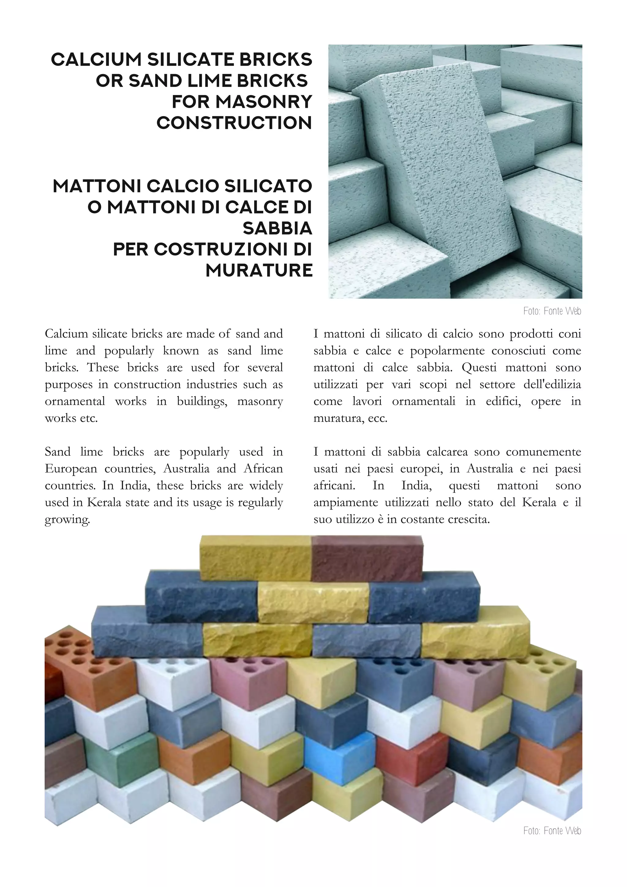 Mattoni in calcio-silicato | PDF